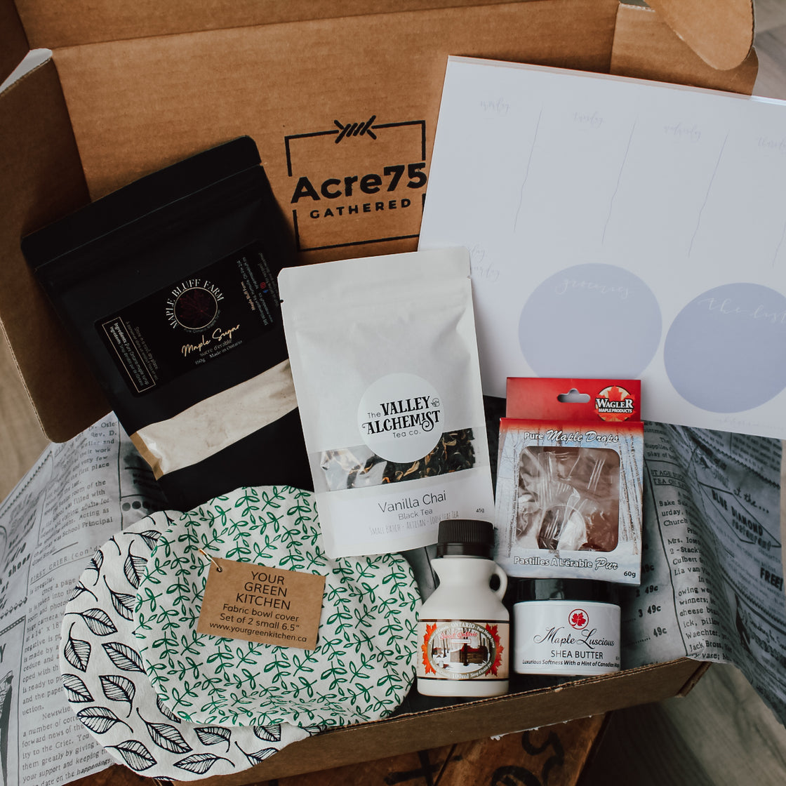 Our Past Boxes | Past Acre75 Gathered Boxes | Acre75 Gathered | Acre75.ca