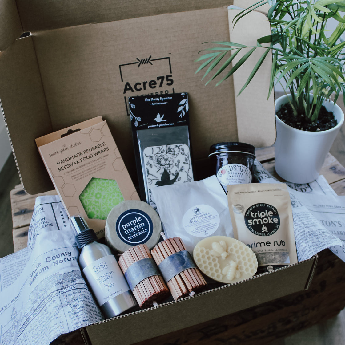 Our Past Boxes | Past Acre75 Gathered Boxes | Acre75 Gathered | Acre75.ca