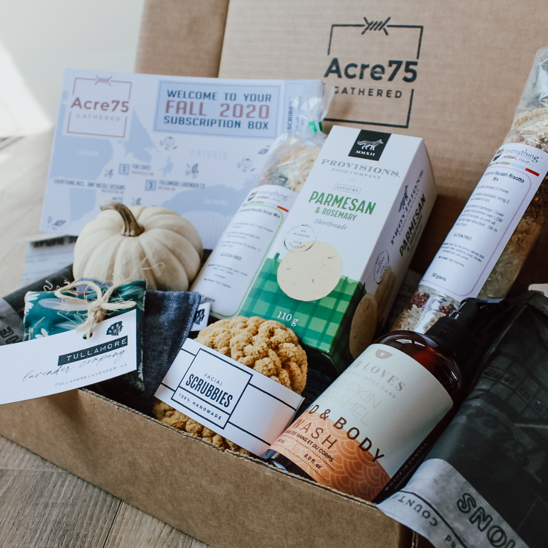 Our Past Boxes | Past Acre75 Gathered Boxes | Acre75 Gathered | Acre75.ca