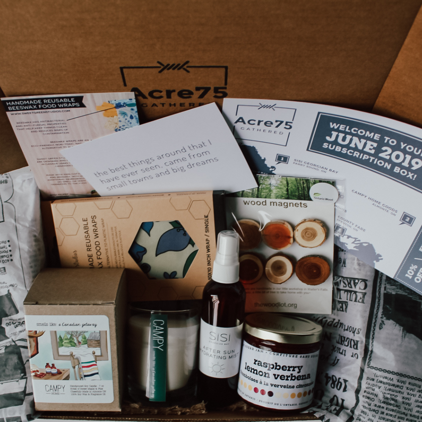 Our Past Boxes | Past Acre75 Gathered Boxes | Acre75 Gathered | Acre75.ca